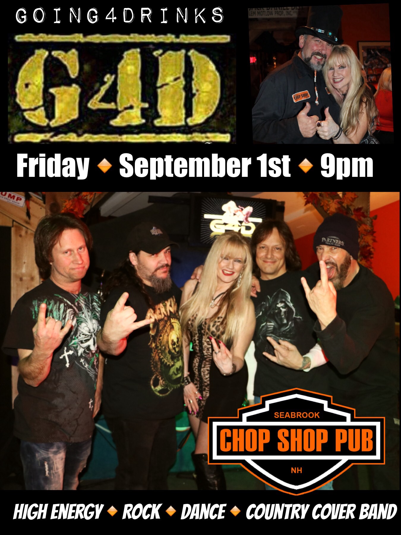 Chop Shop Band Flyers | CHOP SHOP PUB