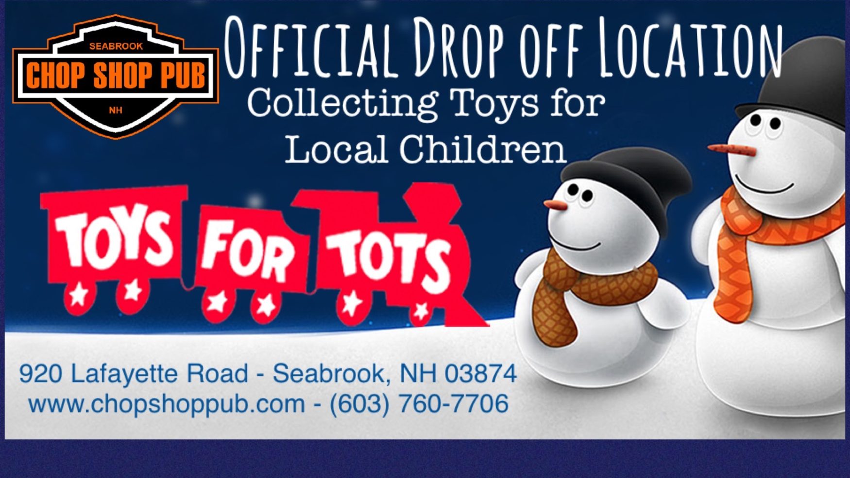 Community Bulletin Board - CHOP SHOP PUB